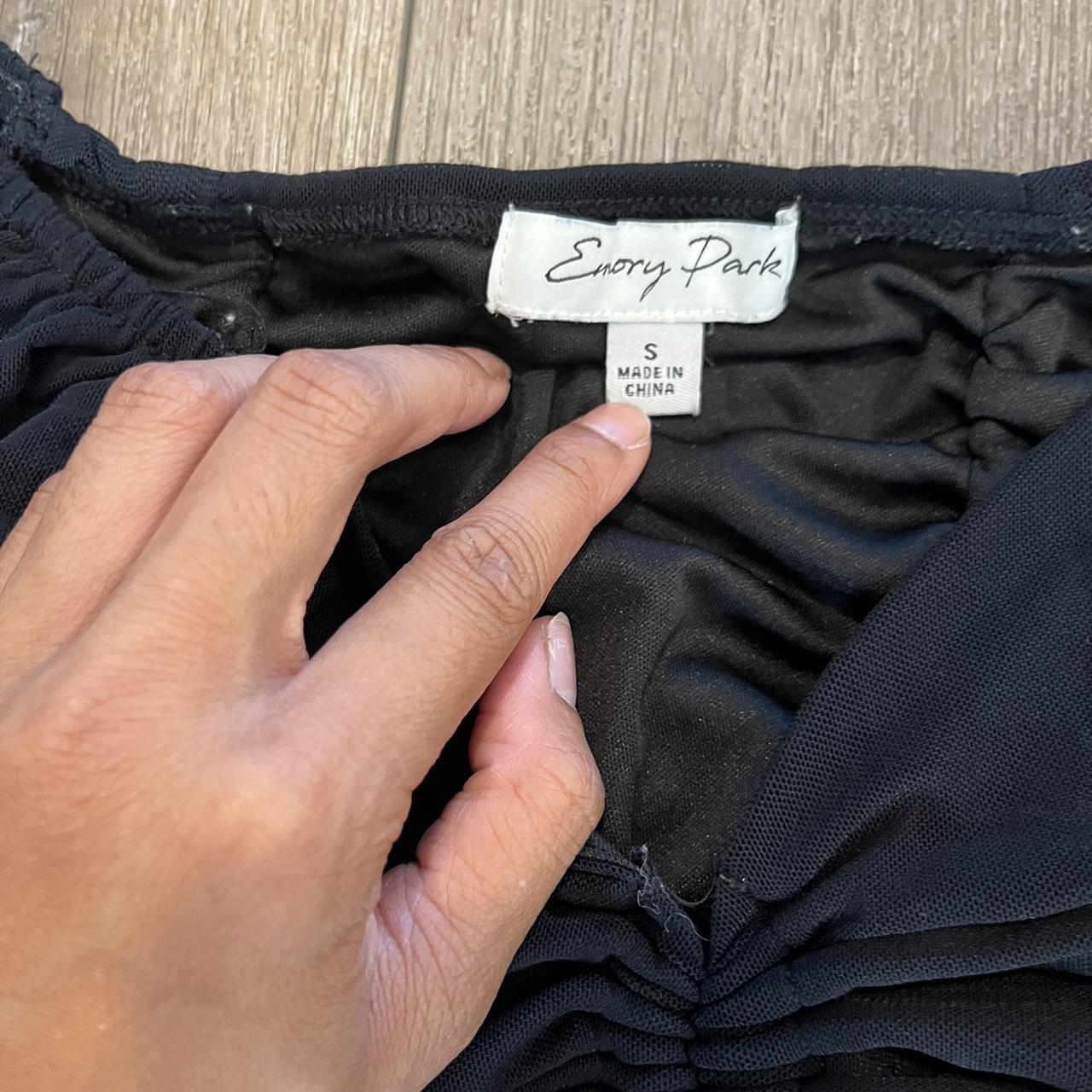 emory park off the shoulder flowy cropped top... - Depop