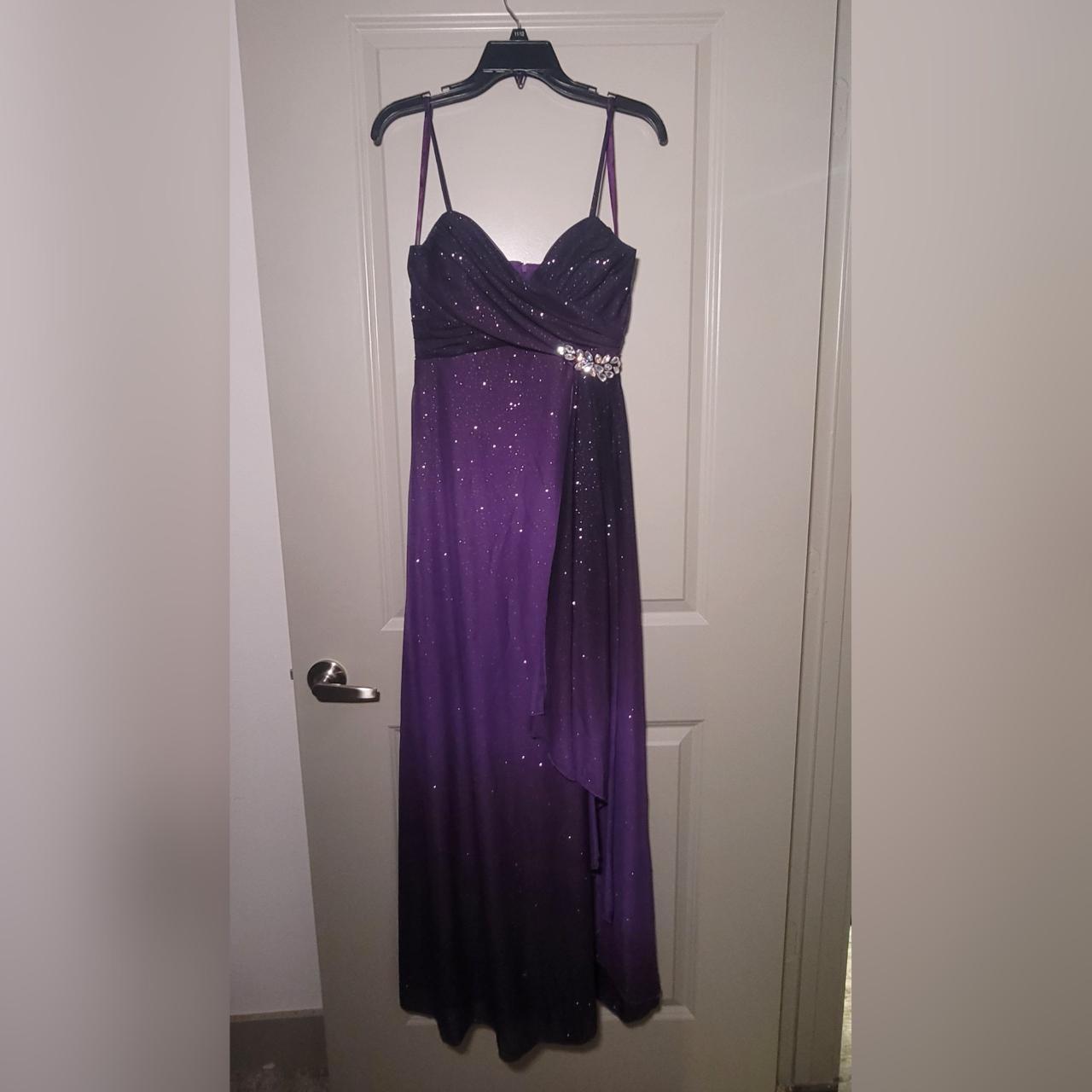 Reign On Purple Gradient Prom Dress flat ptp: 15" |... | Depop