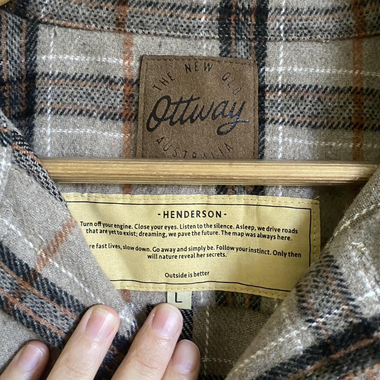 Ottway flanno size large. Only worn once. #ottway - Depop