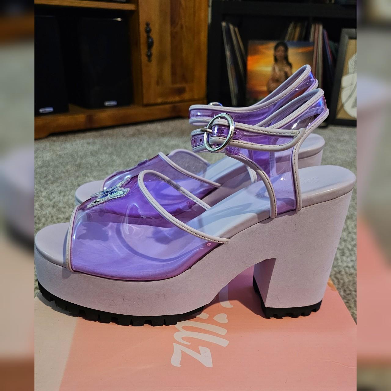 Dolls Kill Sugar Thrillz Butterfly Behavior Platform... - Depop