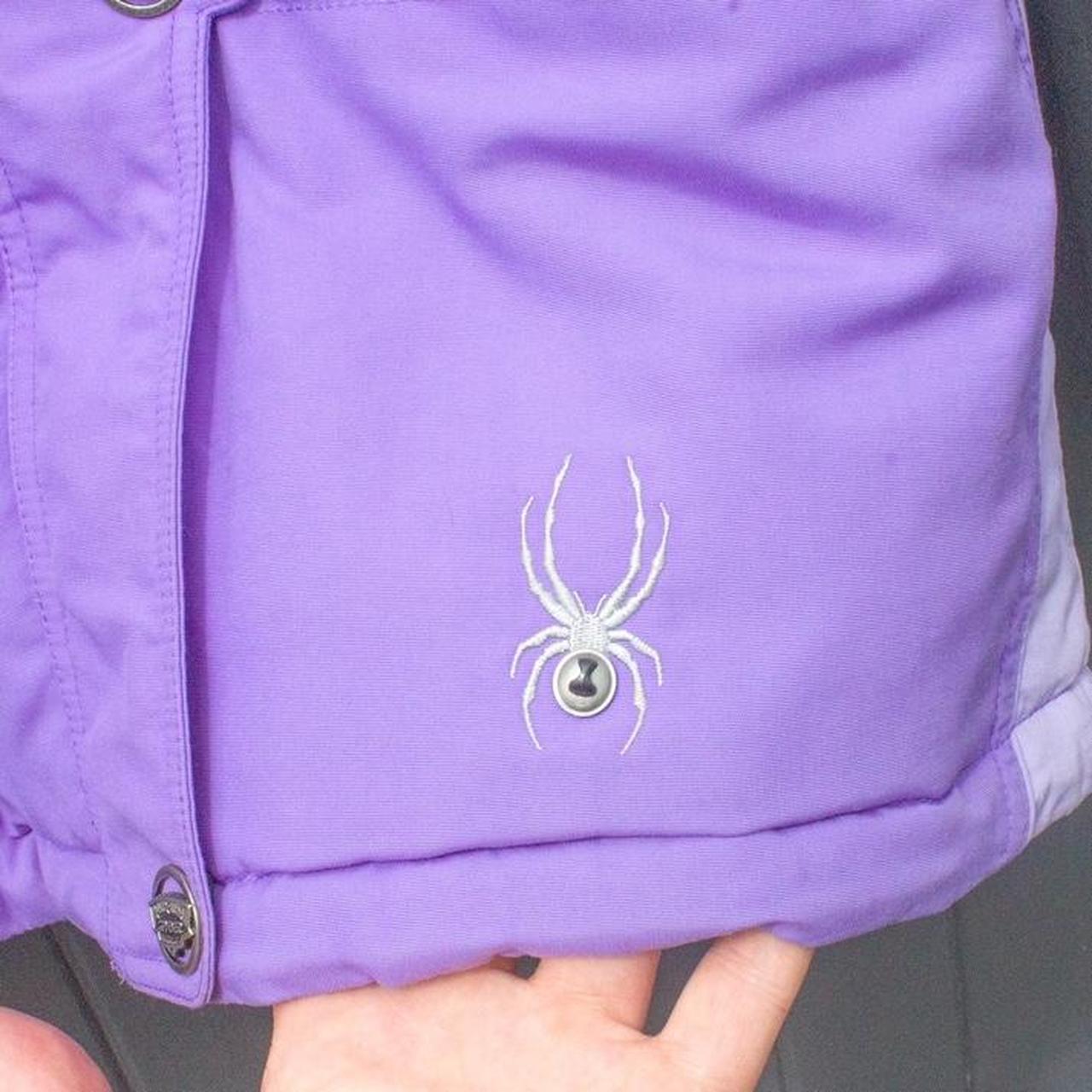 Spyder ski jacket with vintage flower lining Zip... - Depop