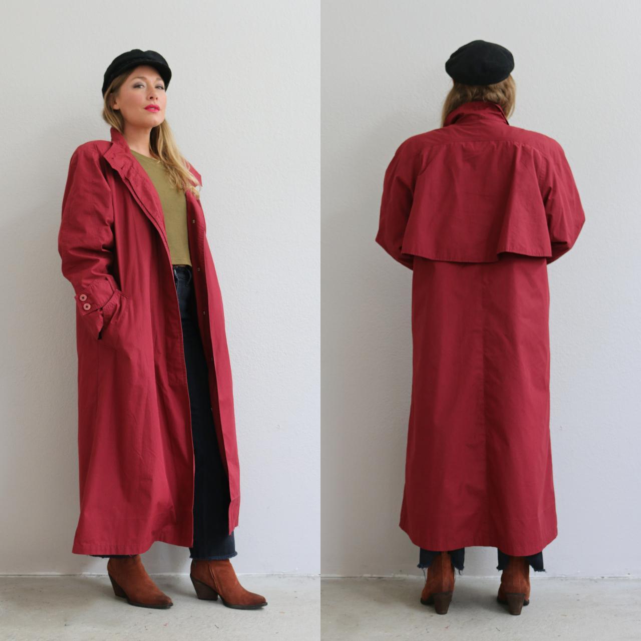 London Fog Women's Red Coat | Depop