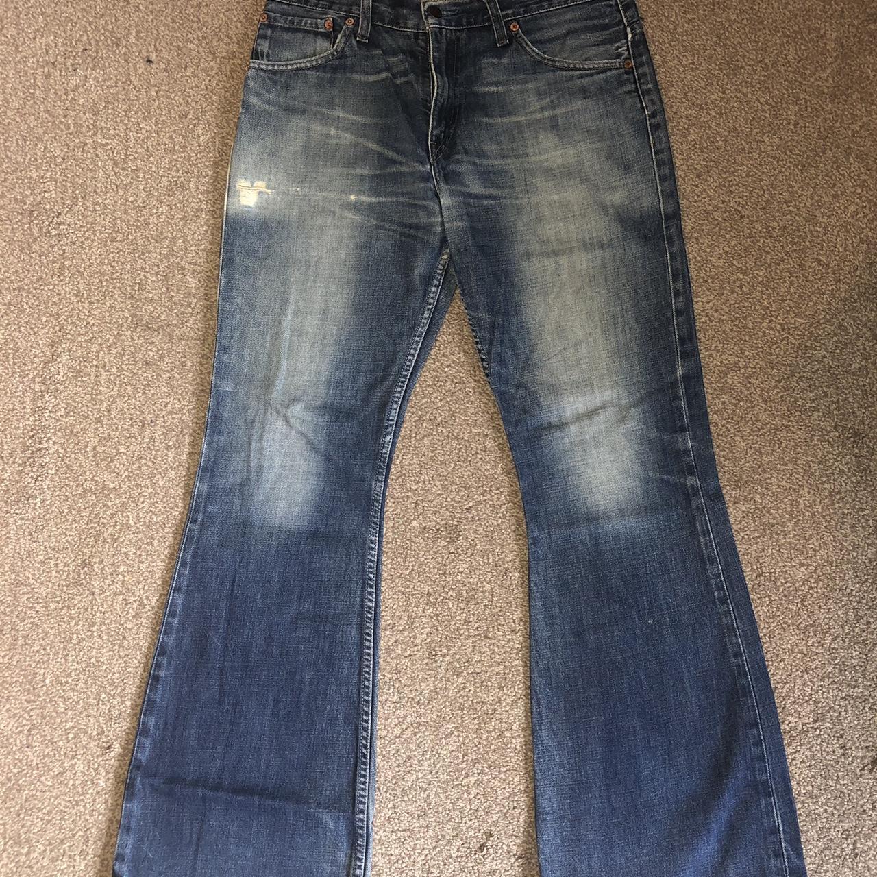 Vintage Levis flared jeans 516 32” waist 32” leg... - Depop