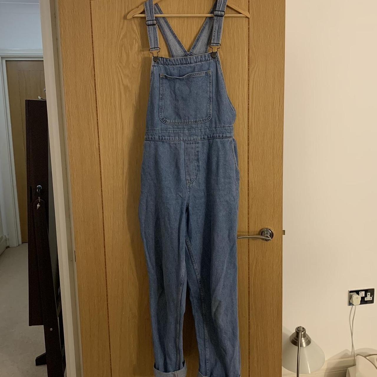 noisy may blue denim dungarees, loose fit with boxy... - Depop noisy may blue denim dungarees, loose fit with boxy... - Depop