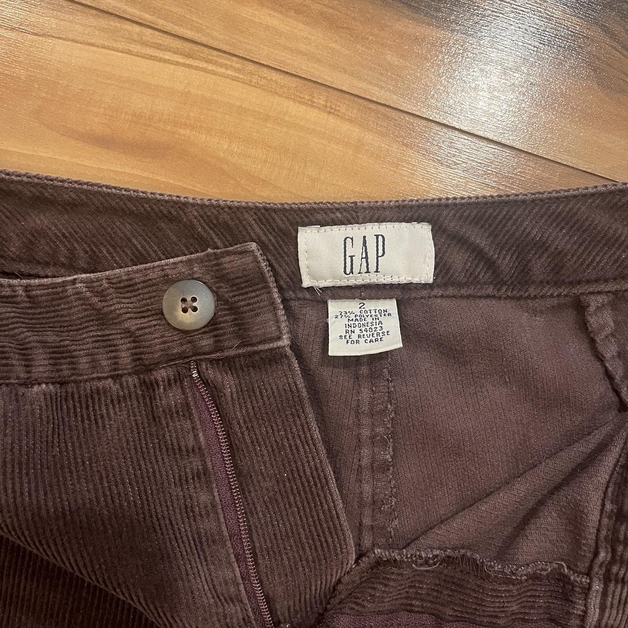 Gap Corduroy Pants Slight flare at bottom Size 2... - Depop