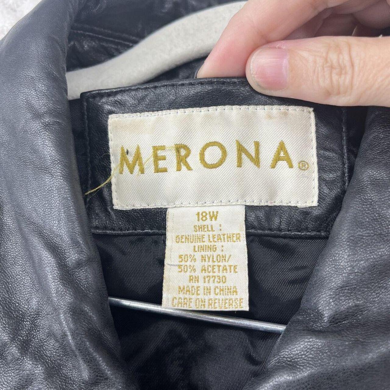 REPOP AS THIS DIDN’T FIT 🥲🥲 Merona Leather Jacket... - Depop
