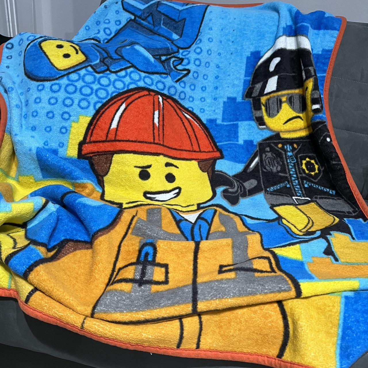 The Lego Movie Plush Blanket - Depop
