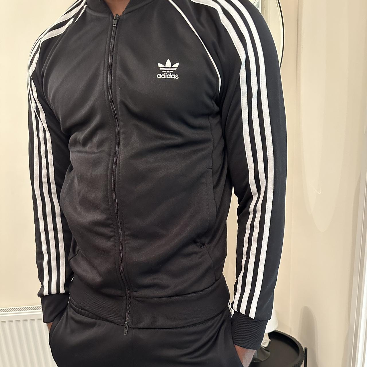 Men’s adidas tracksuit full set jacket and trousers... - Depop