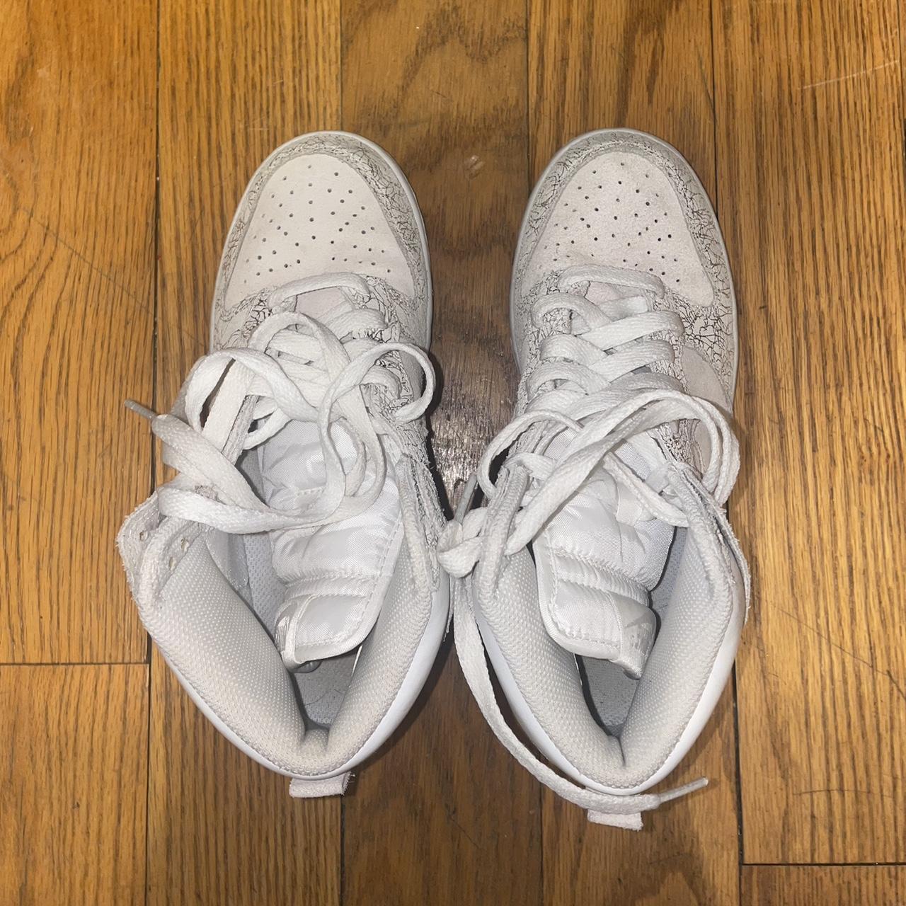 NIKE DUNKS high rise sneakers - only worn once in... - Depop