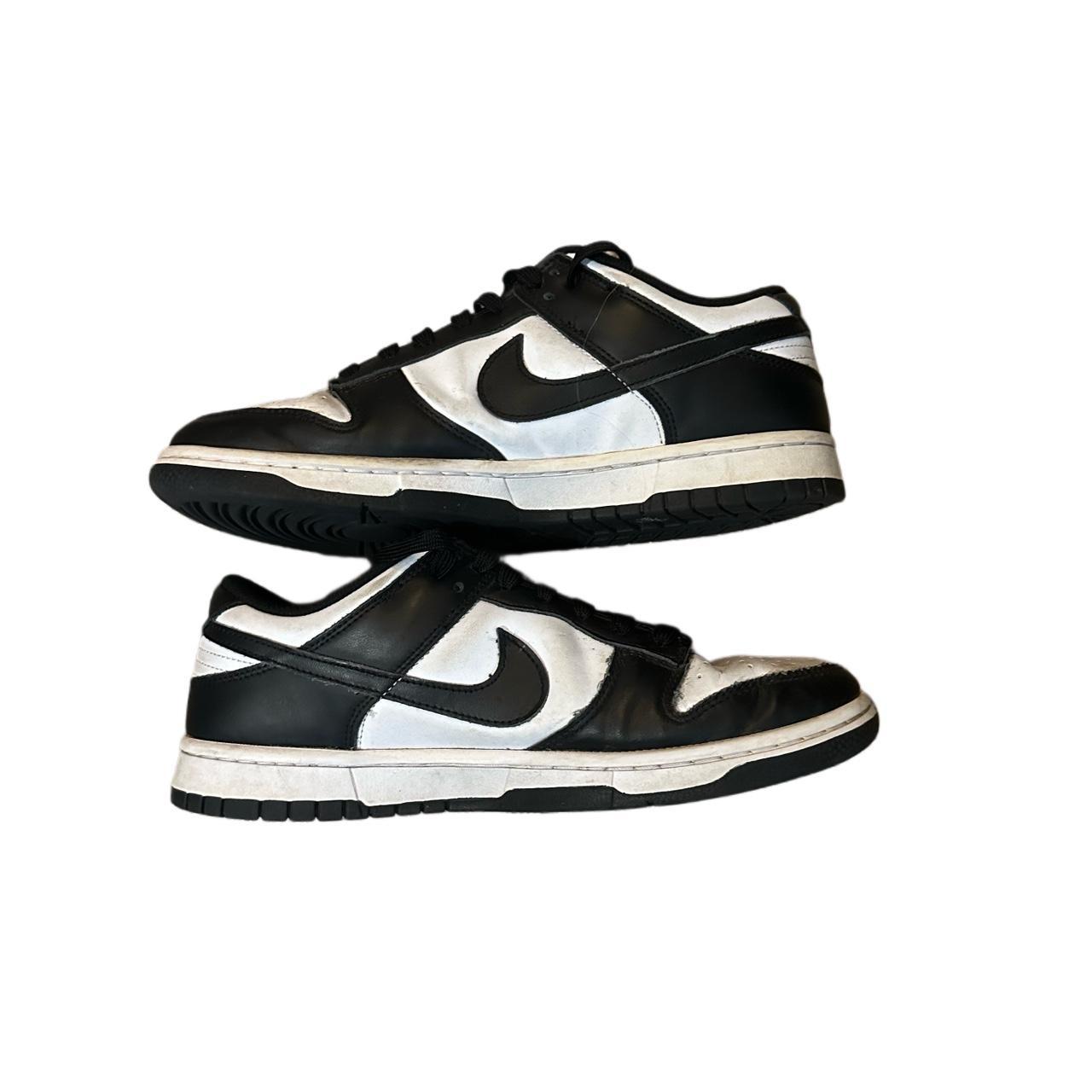 Nike Dunk Low Panda trainers in black and white... - Depop