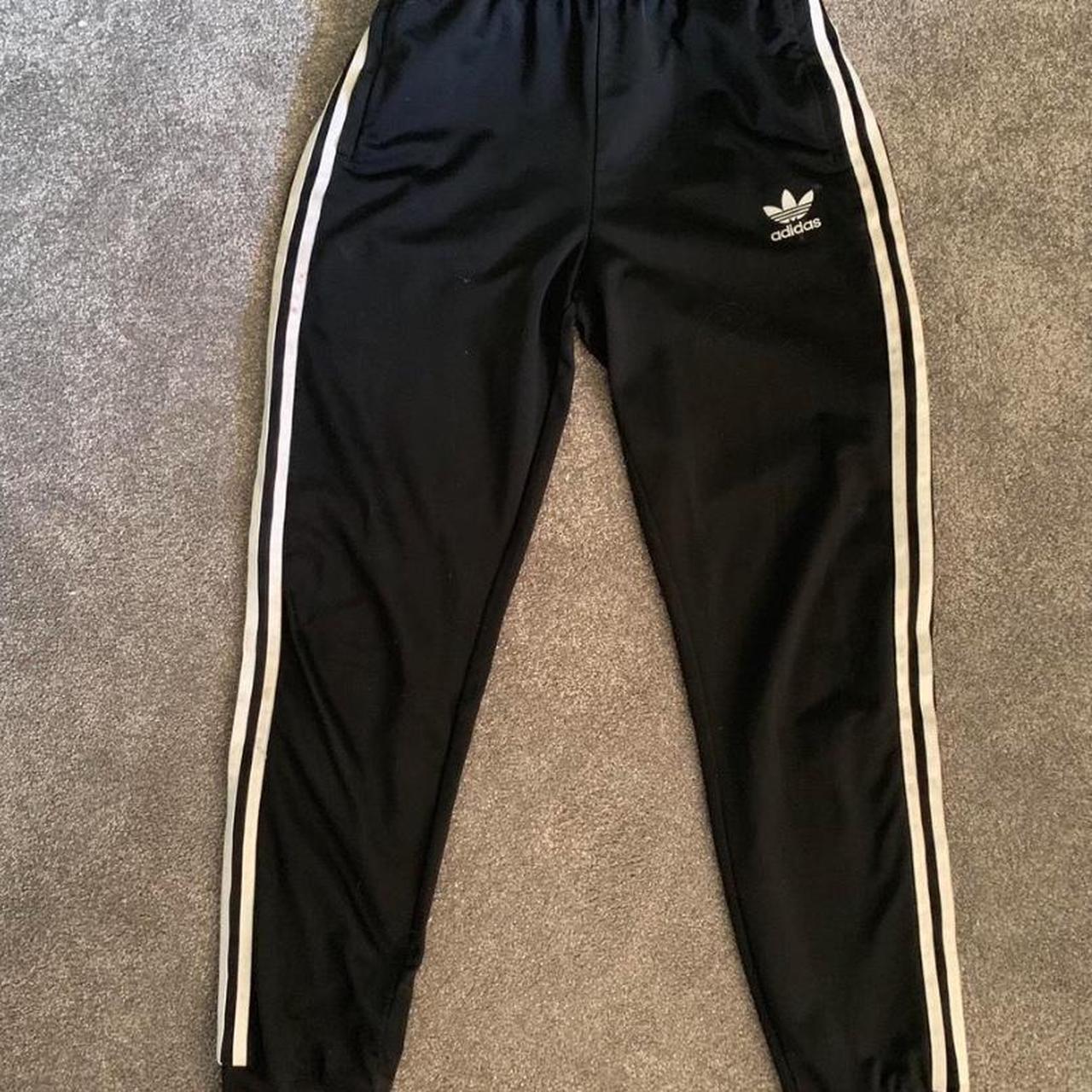 Adidas trackpants Black Trackies Cuffed #adidas... - Depop