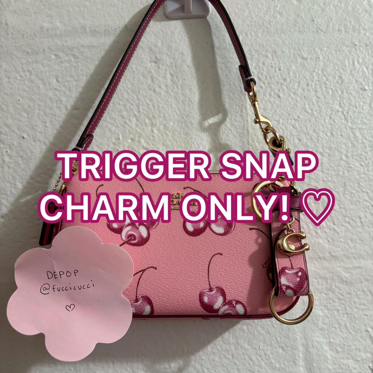 Coach Cherry Trigger Snap Bag Charm 🍒🎀🌸 (Purse sold... - Depop