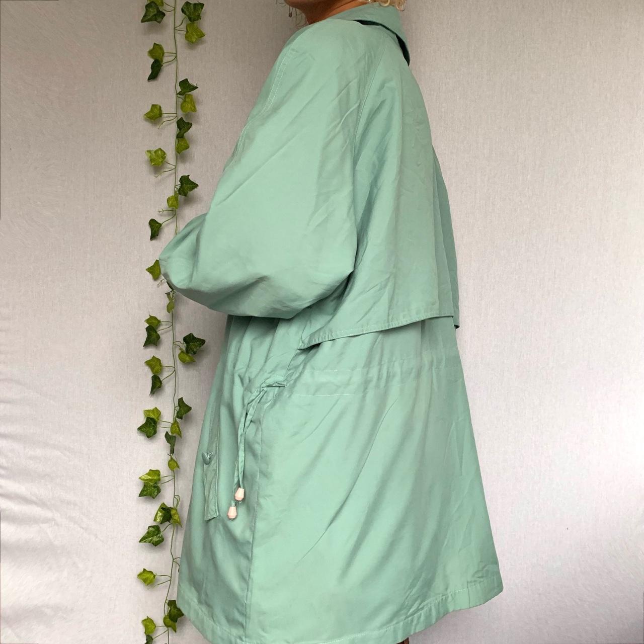 🐳 blue turquoise vintage coat women’s indie retro... - Depop