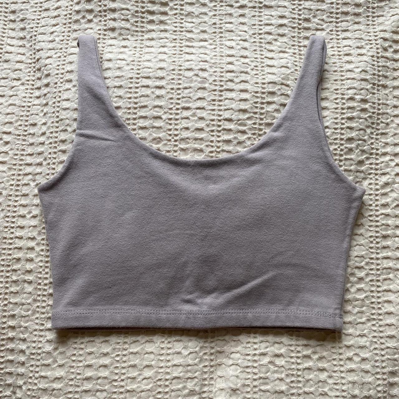 Brandy Melville Women's Purple and Grey Vest | Depop