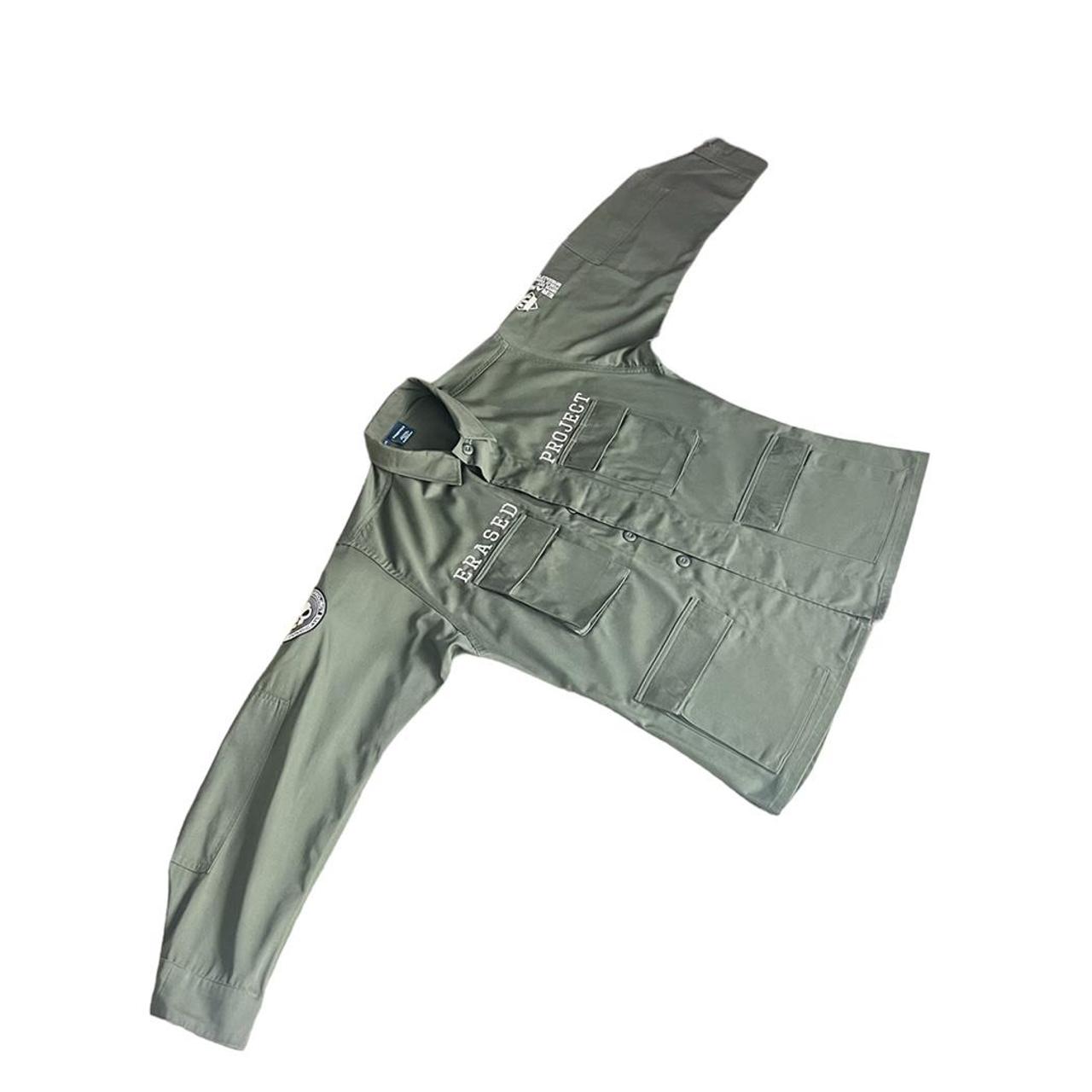 ERASED army jacket size M could fit as L, great... - Depop