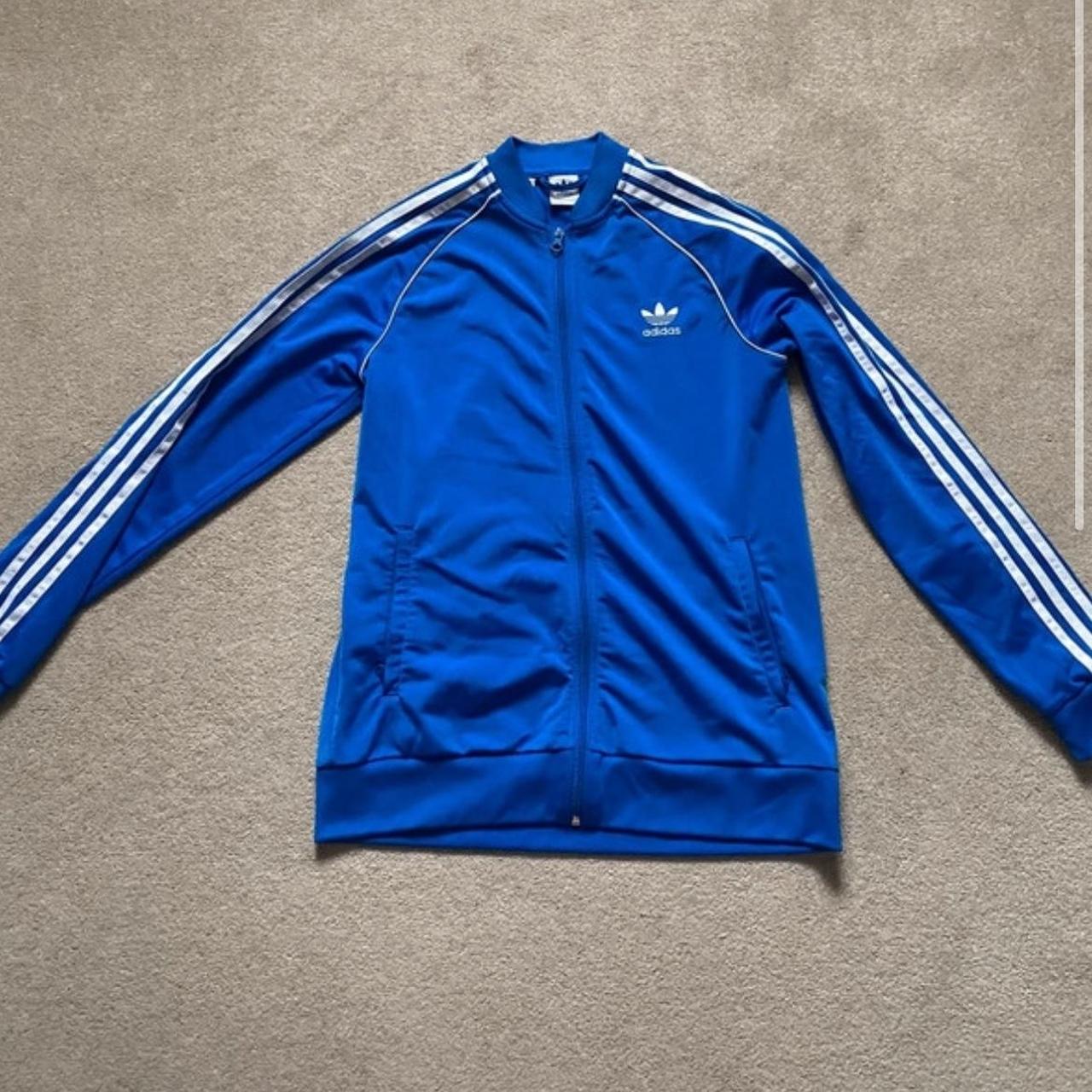 blue sports zip up - Depop