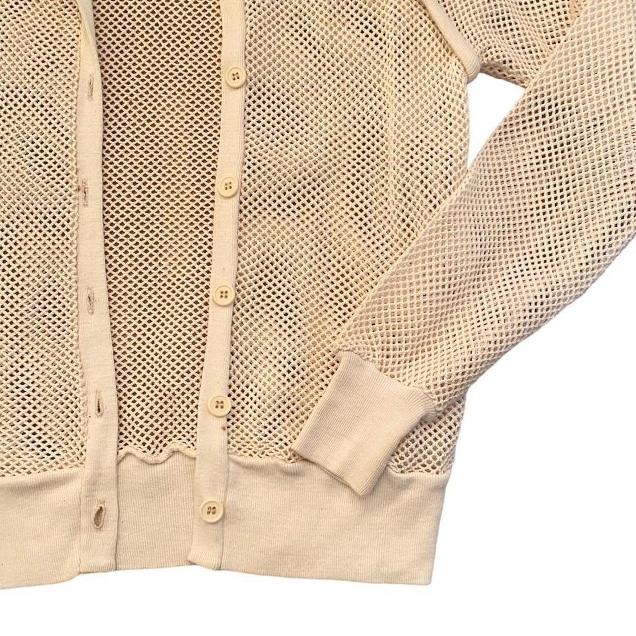 60s Vintage Mesh Jacket See Through Coverup Style... - Depop