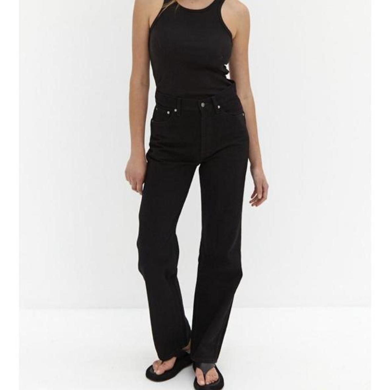 Style Addict Core Straight leg jeans in black Worn... - Depop