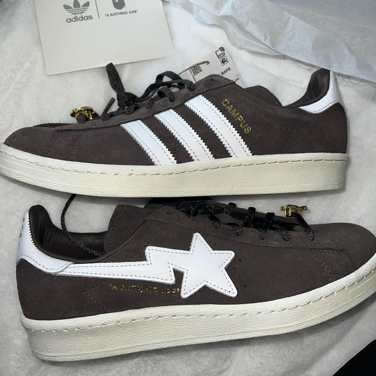 ADIDAS X BAPE Campus 80s Bape 30th Anniversary... - Depop