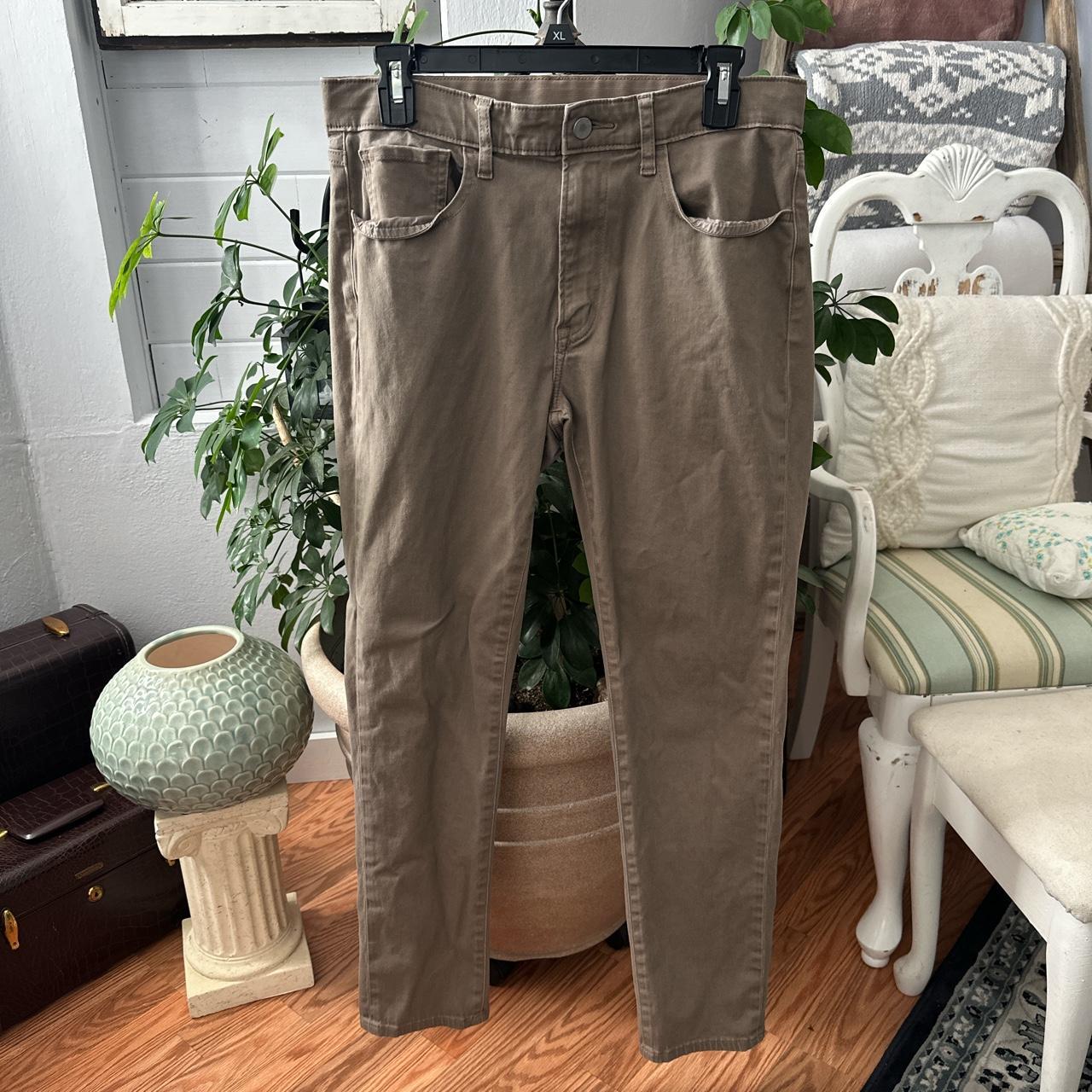 Uniqlo rapper fit jeans with inner drawstrings Worn... - Depop