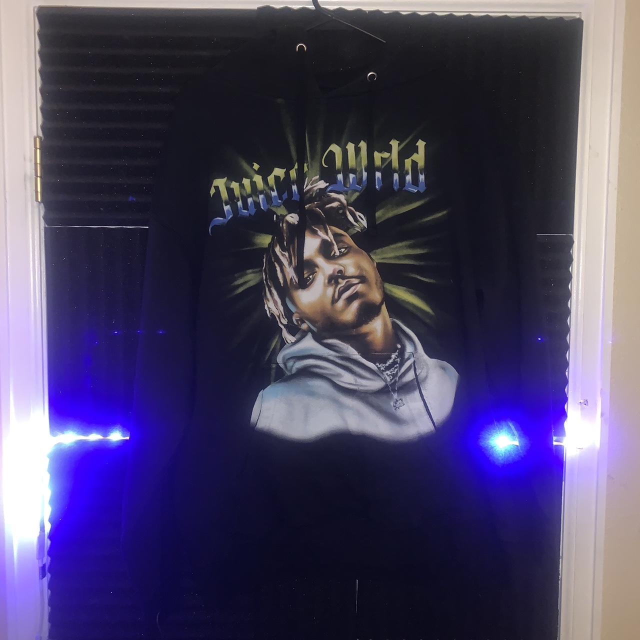 Sick juice wrld hoodie brand unknown. Condition 9/10... - Depop