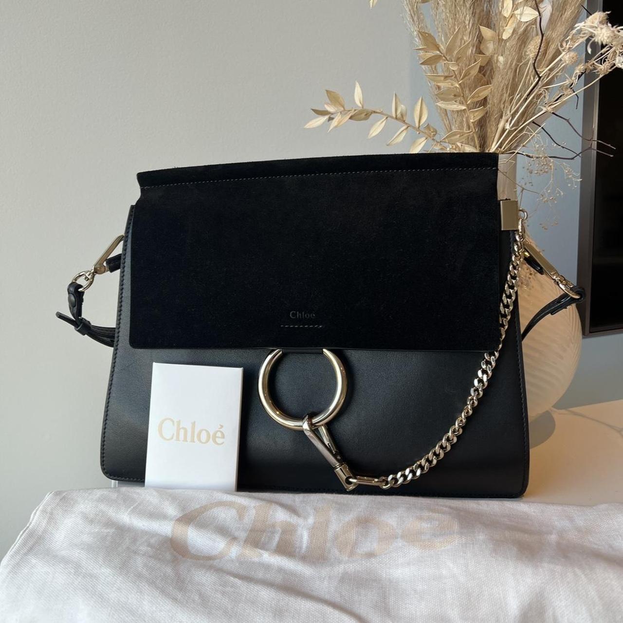 Cholé faye black medium shoulder bag RRP:... - Depop