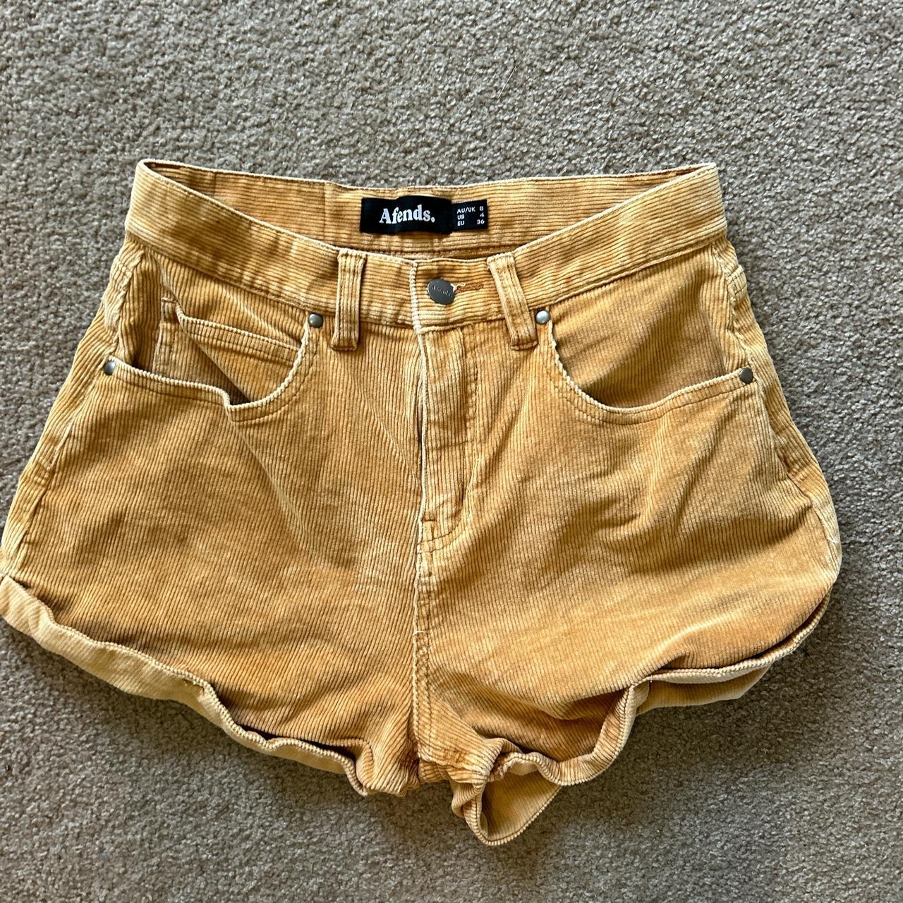 Afends corduroy shorts size 8 Comfy and flattering,... - Depop