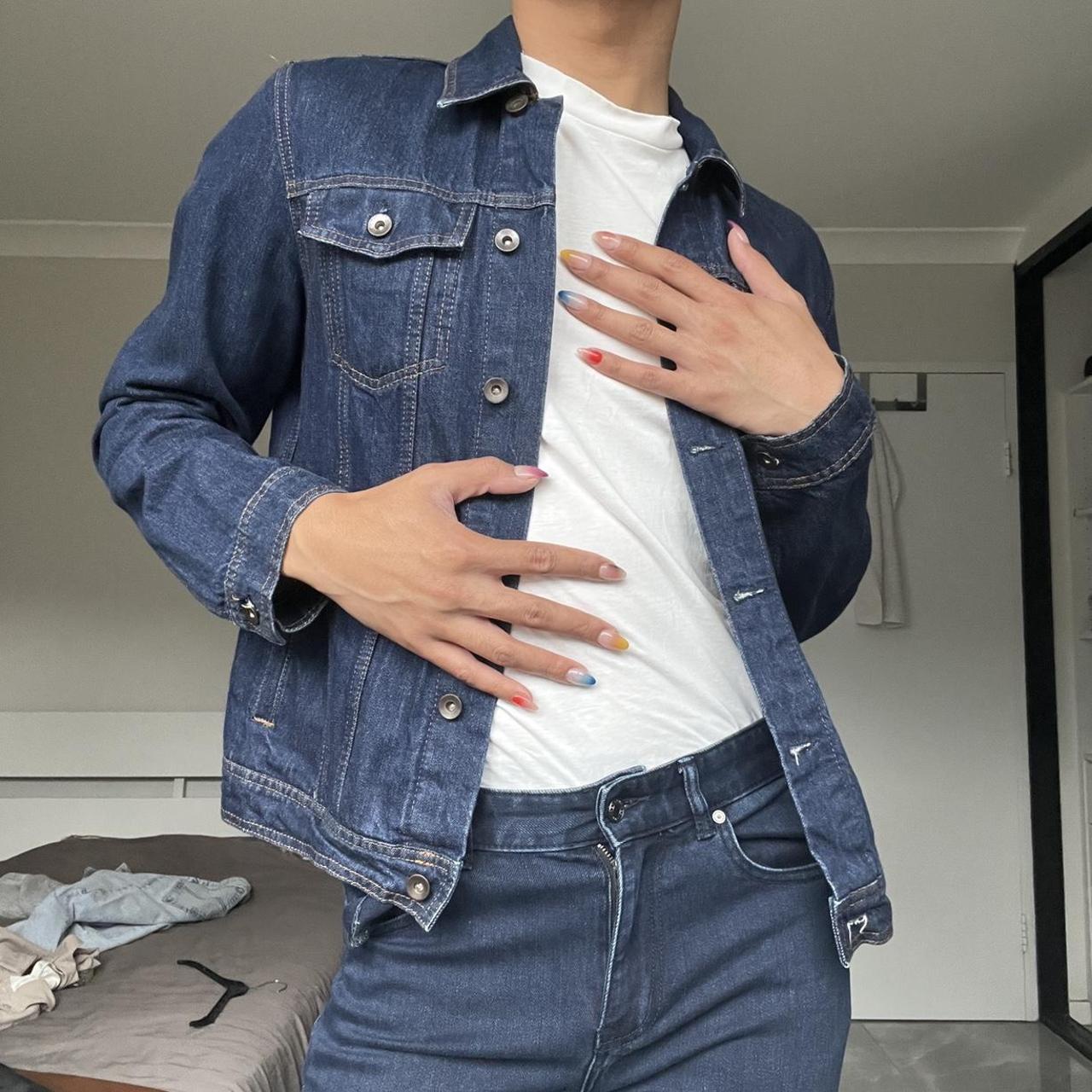 TOPMAN Denim Jacket 🥹 sales are final 🥹 washed... - Depop