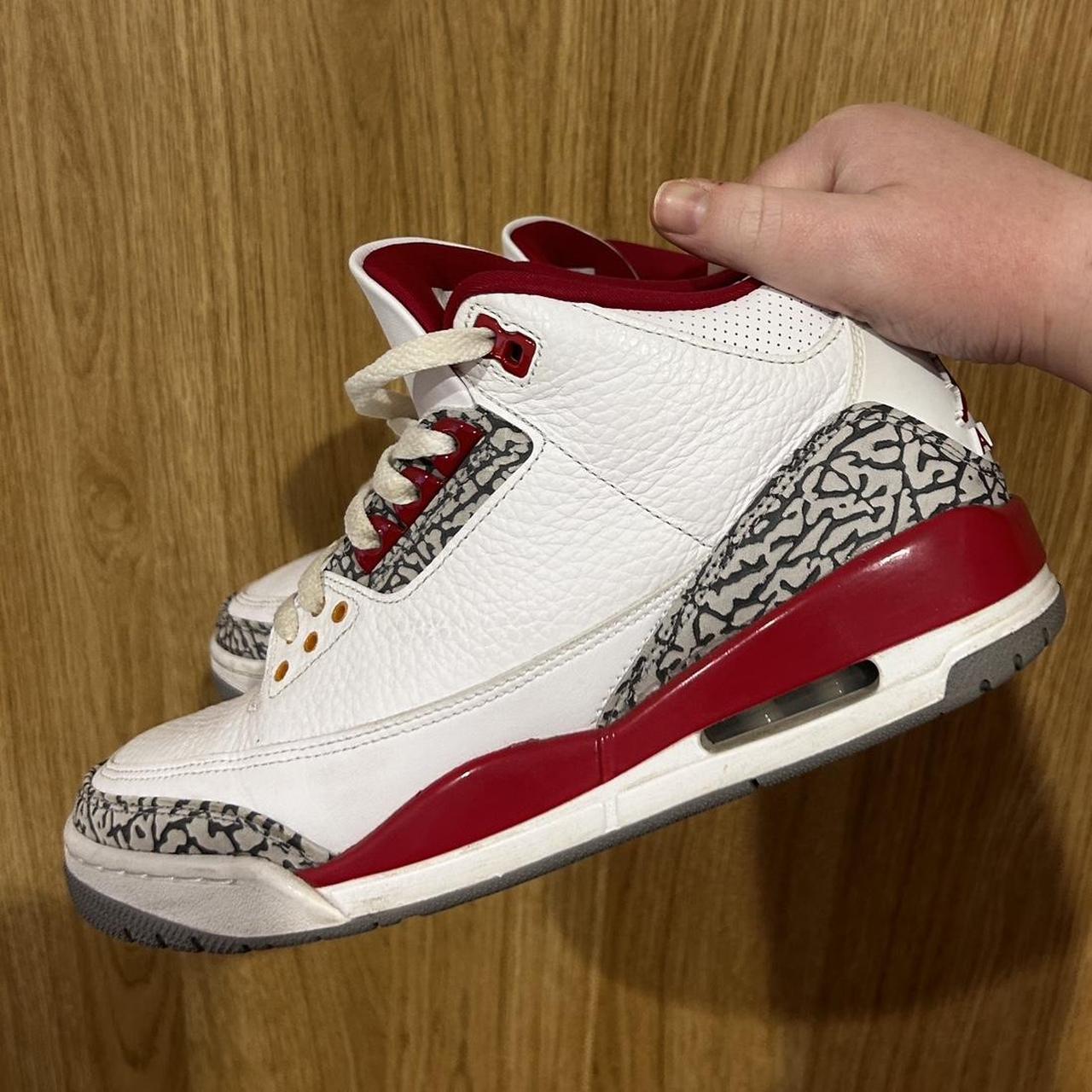 NIKE - AIR JORDAN - CARDINAL RED - 3s SIZE: US... | Depop