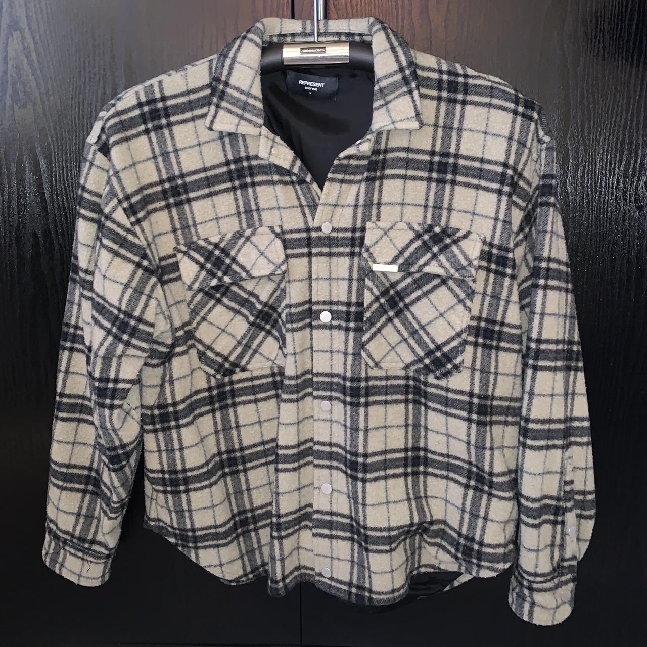 Represent Oversized Flannel Jacket #flannel #jacket... - Depop