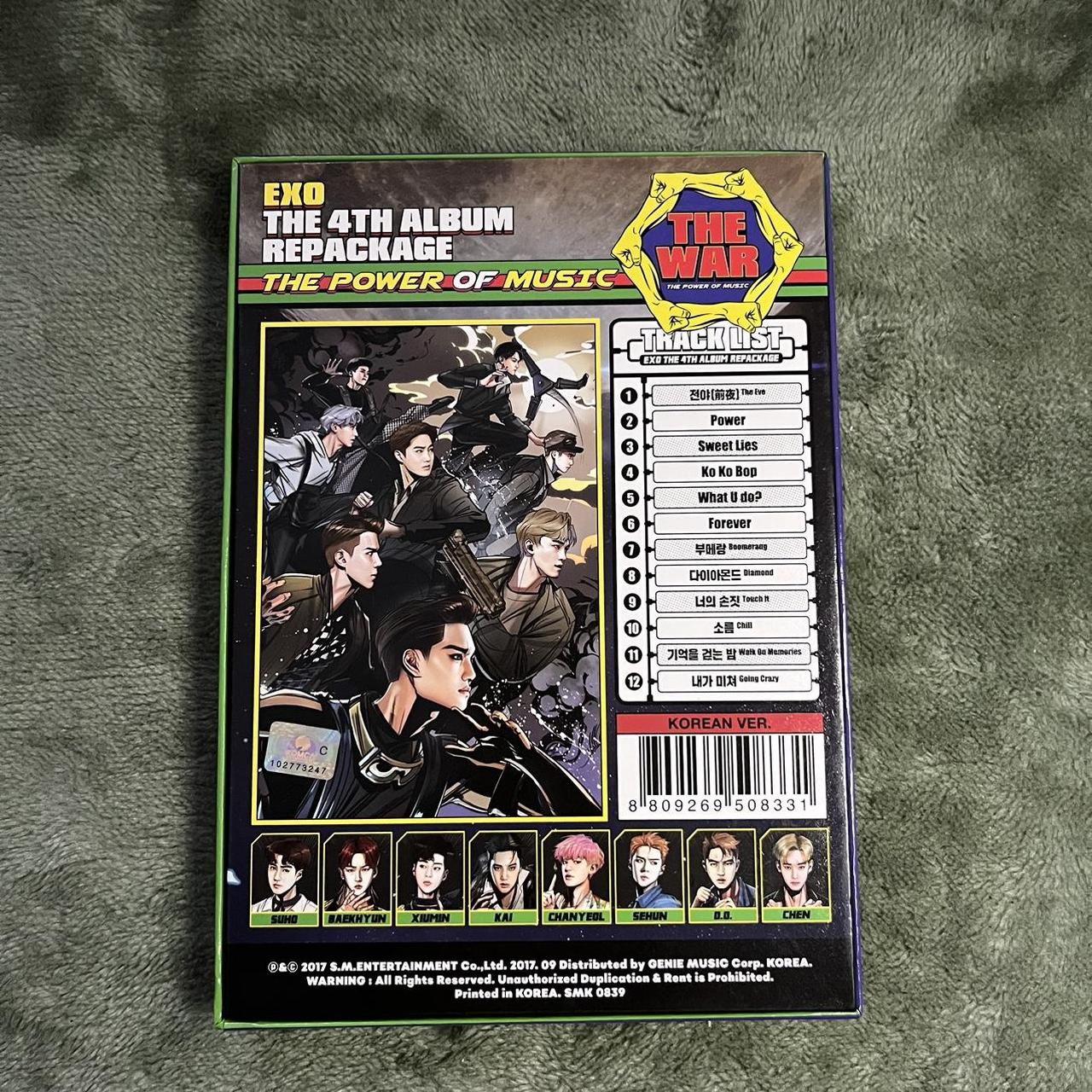 exo 4th album repackage The War: The Power Of... - Depop
