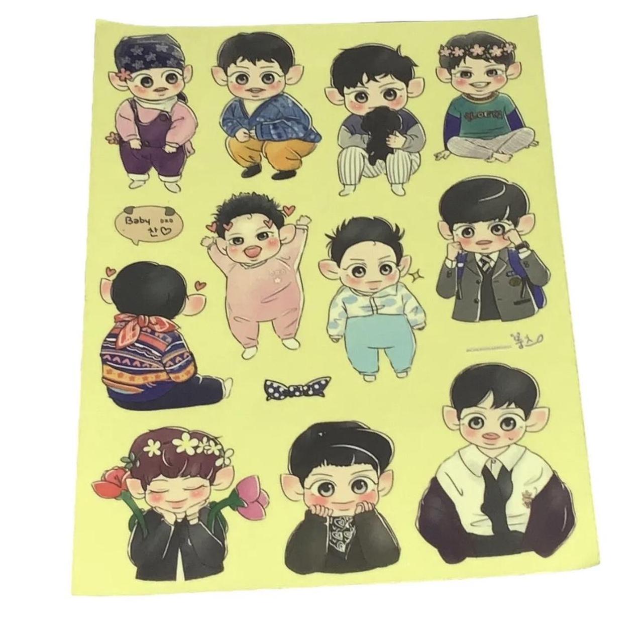 Rare EXO Chanyeol Chibi Stickers #kpop #chanyeol... - Depop