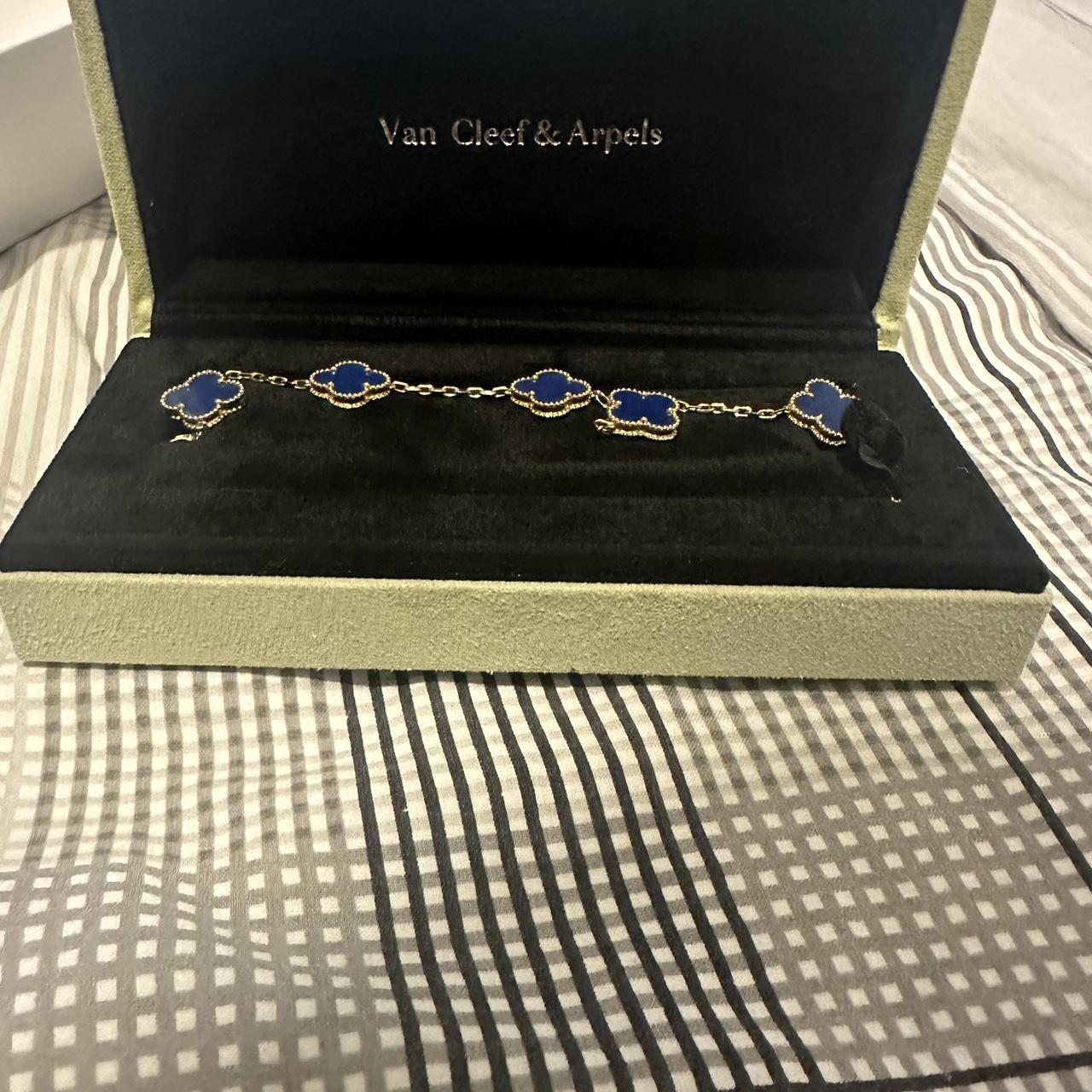 Blue and Gold Van Cleef bracelet #Vancleef... - Depop