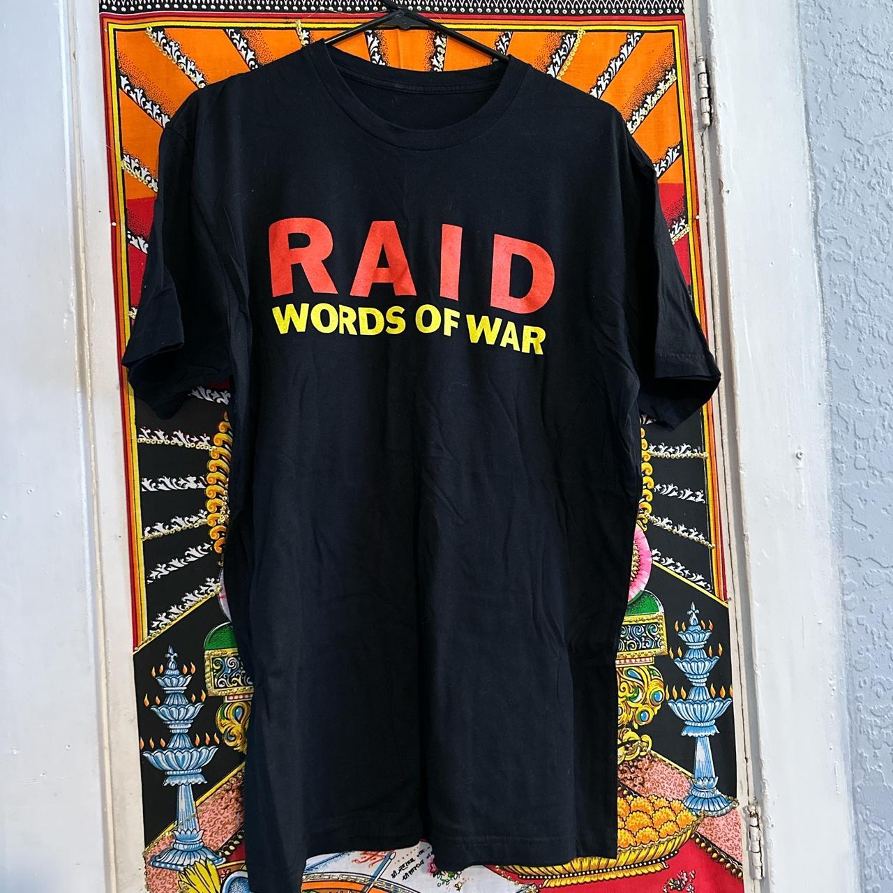 Large RAID shirt Raid hardcore metal - Depop
