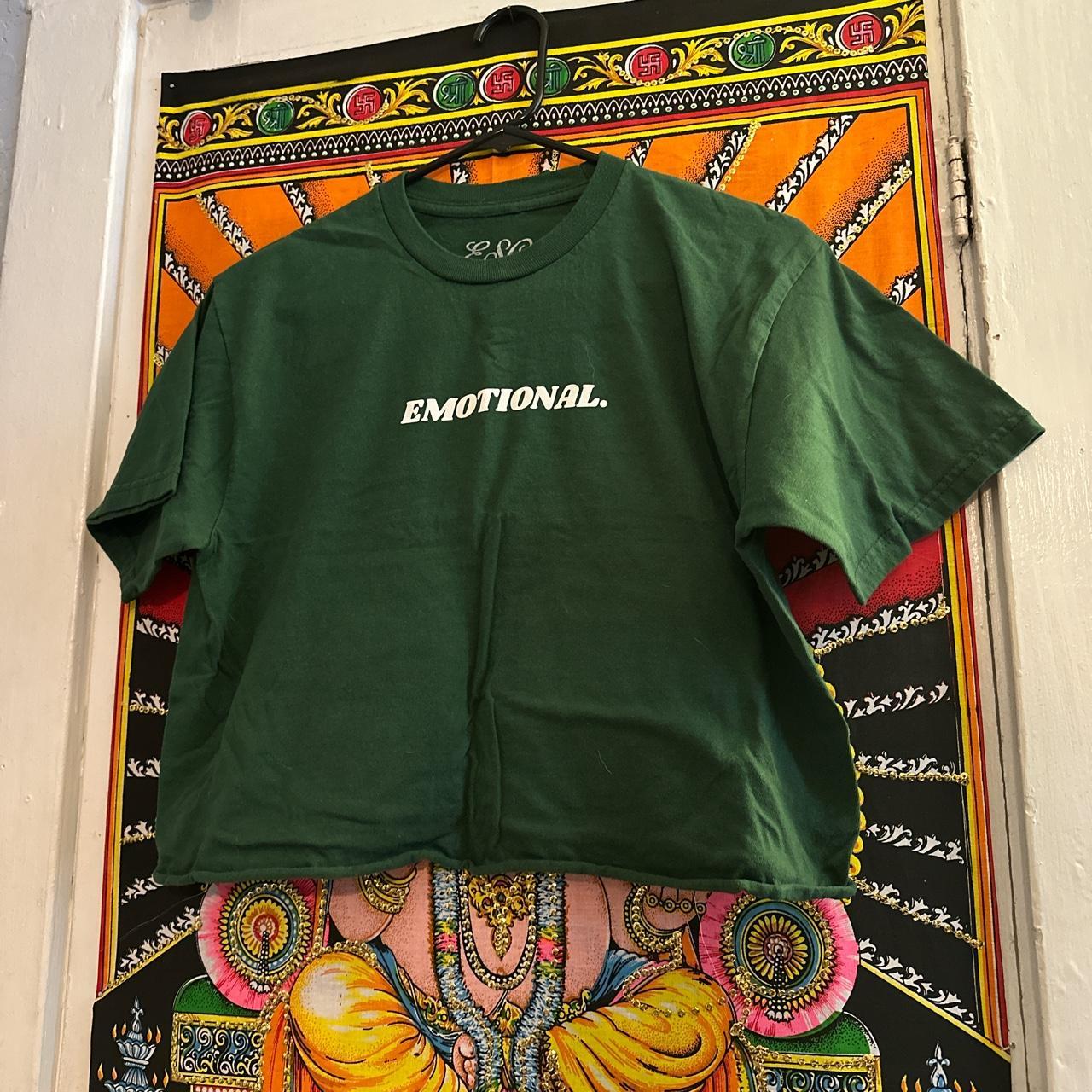 Medium emotional support company crop top Mental... - Depop