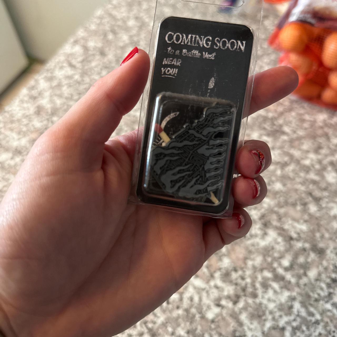 Burzum pin. Burning church with match No longer... - Depop