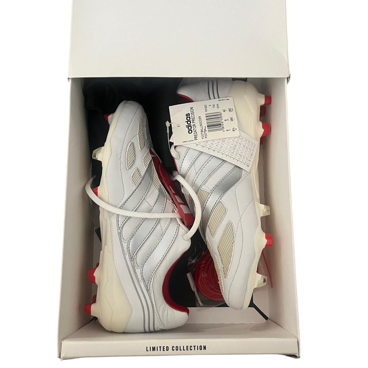 Adidas Predator Accelerator DB white and red soccer... | Depop