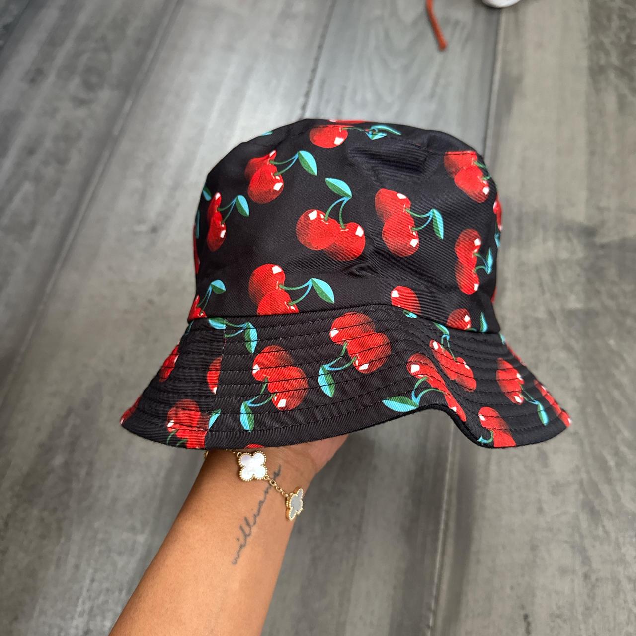 cherry 🍒 bucket hat #cherry #buckethat - Depop