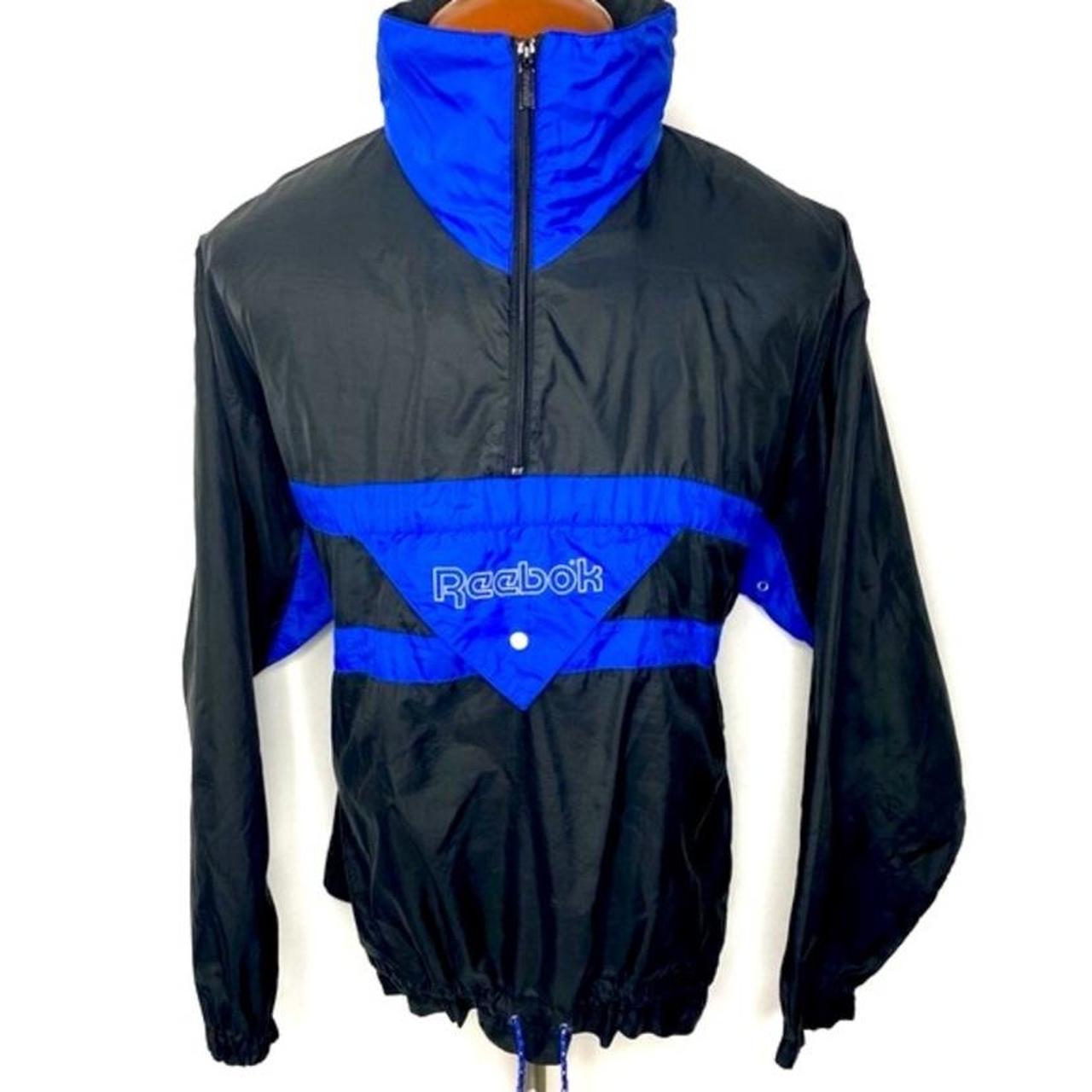 Vintage Reebok Sport 1/2 Zip Nylon Anorak... - Depop