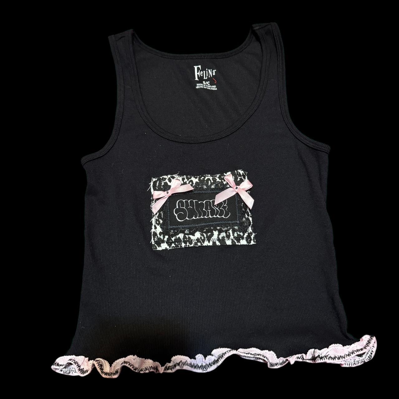 SUNAMI BAND TANK TOP ~screen printed patch with... - Depop