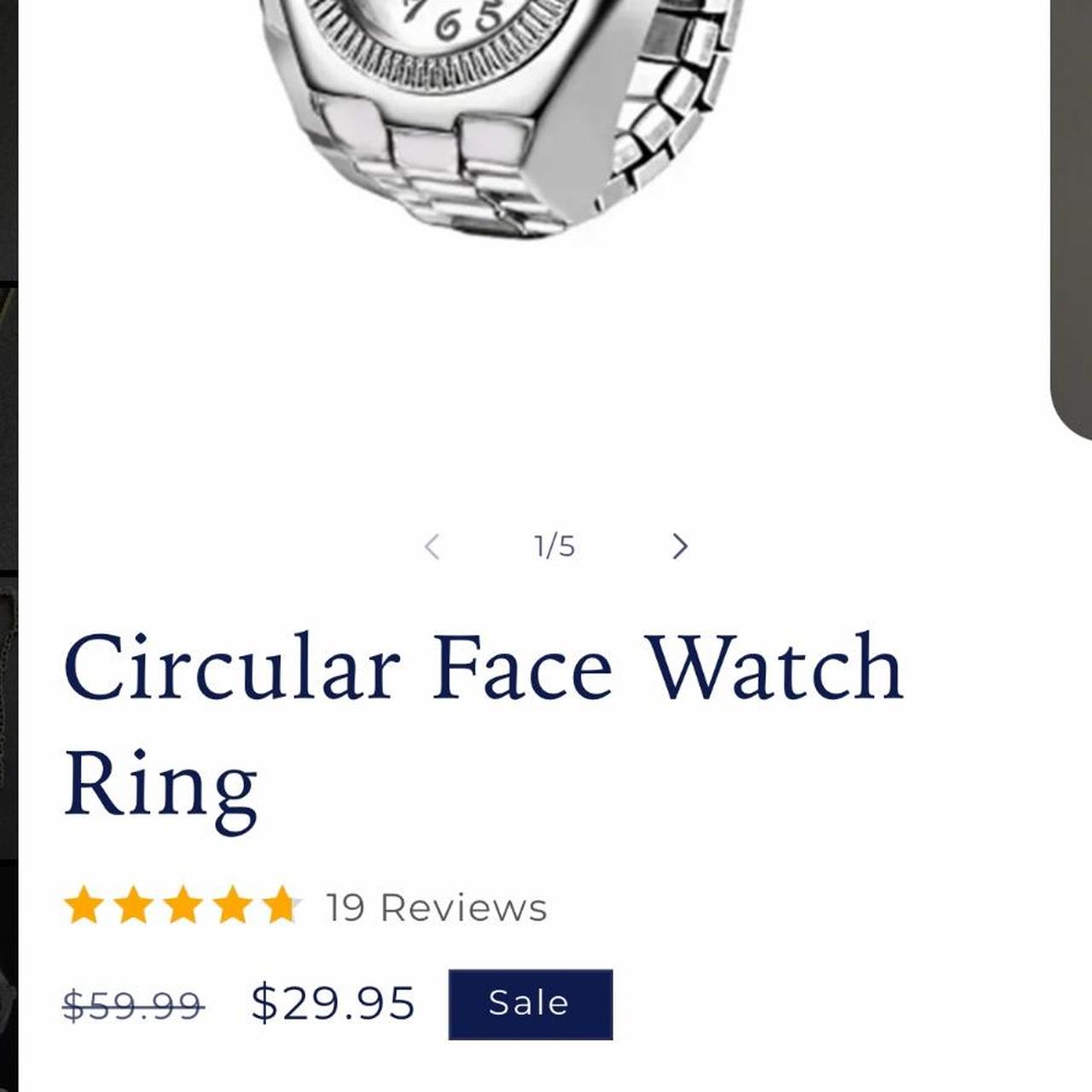 Bozhi ring watch stretchable band, working! lightly... | Depop