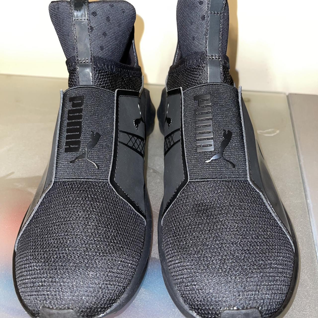 ~ Puma • all black • high top sneakers • light... - Depop