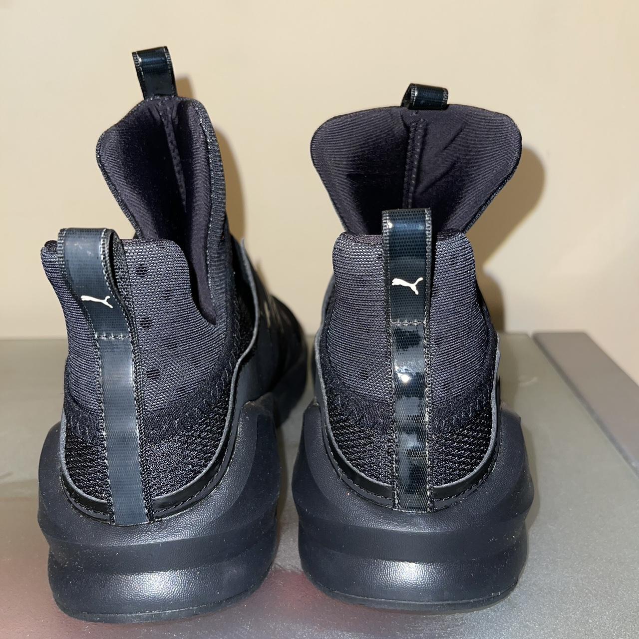 ~ Puma • all black • high top sneakers • light... - Depop