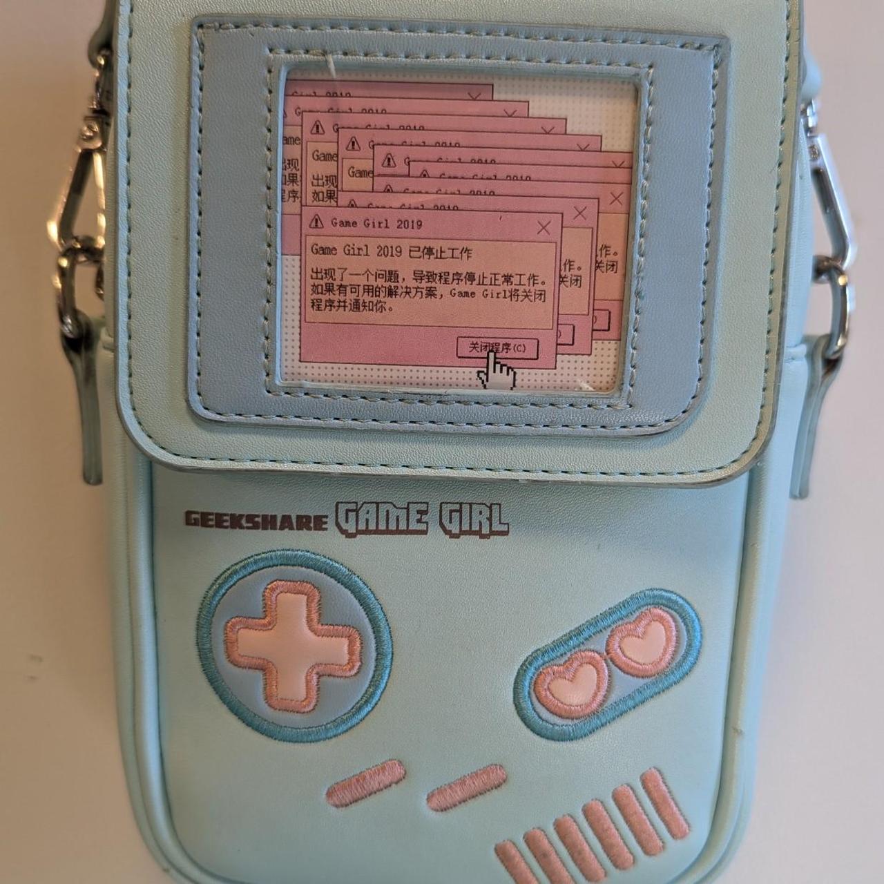Powder Blue GeekShare Game Girl Crossbody Bag Minor... - Depop