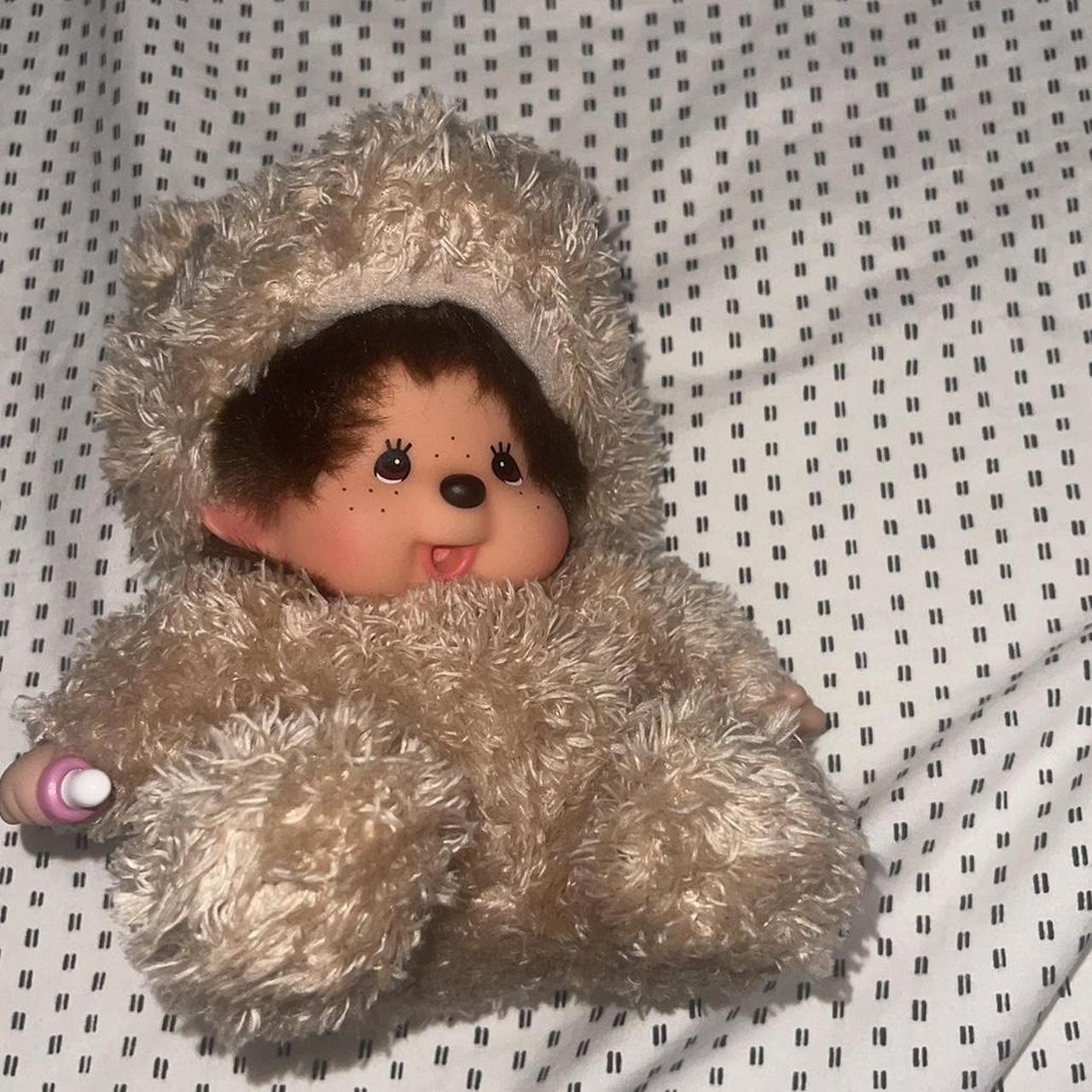 Monchhichi in teddy bear costume - Depop