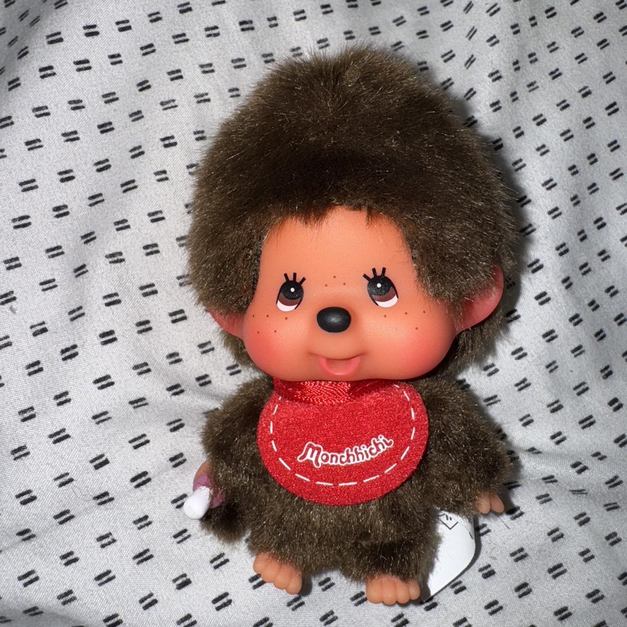 Big head Monchhichi doll left over glue stuck on... - Depop