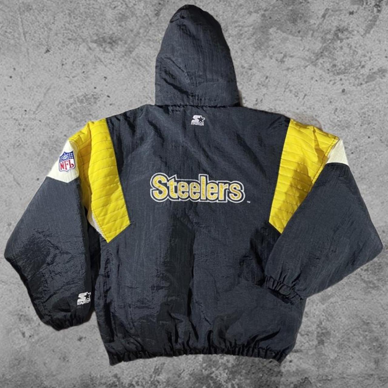 VTG STARTER STEELERS JACKET 28x28 Has some... - Depop