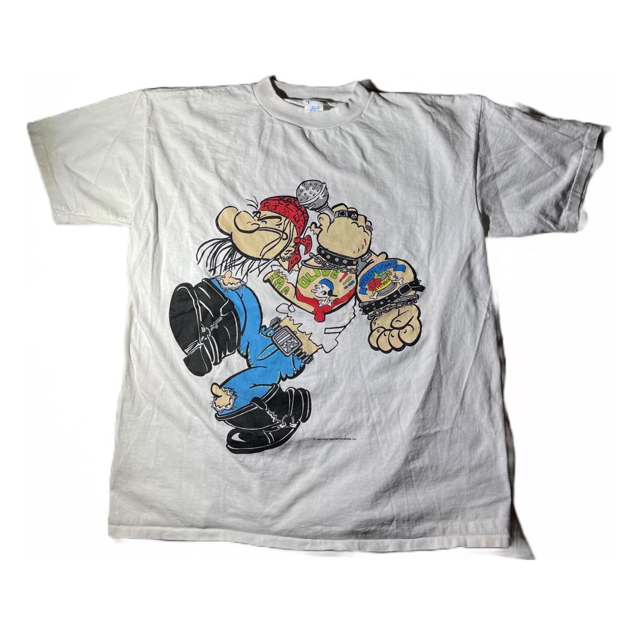1994 POPEYE TATTED SINGLE STITCH GREAT... - Depop