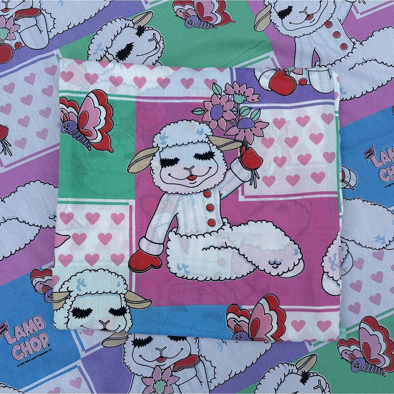 Two Vintage 90s 1993 Lamb Chop sheets with a... | Depop