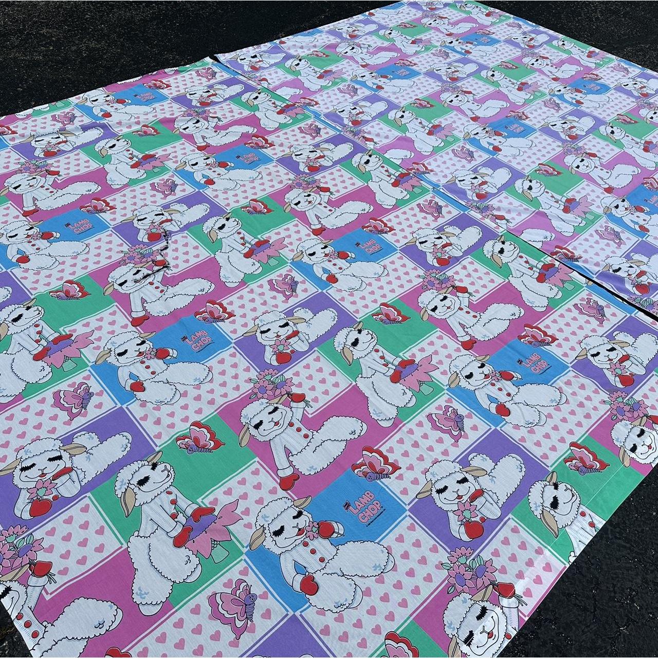 Two Vintage 90s 1993 Lamb Chop sheets with a... | Depop